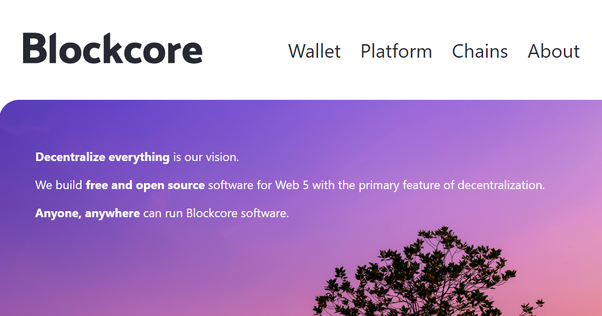 Blockcore: Decentralize everything